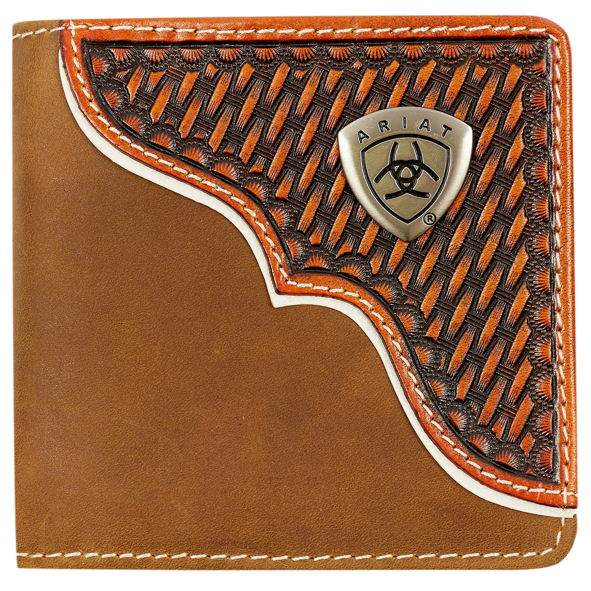 Bi-Fold Wallet - Basket Weave Overlay – Ariat Australia